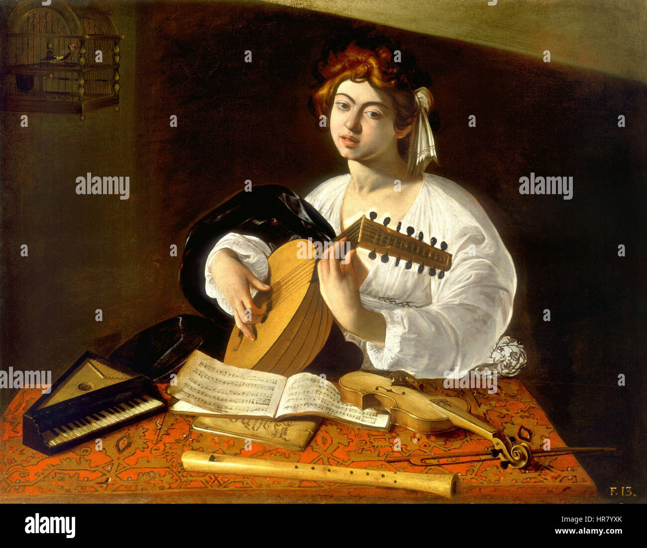 The Lute Player-Caravaggio (Metropolitan Museum of Art Stock Photo - Alamy
