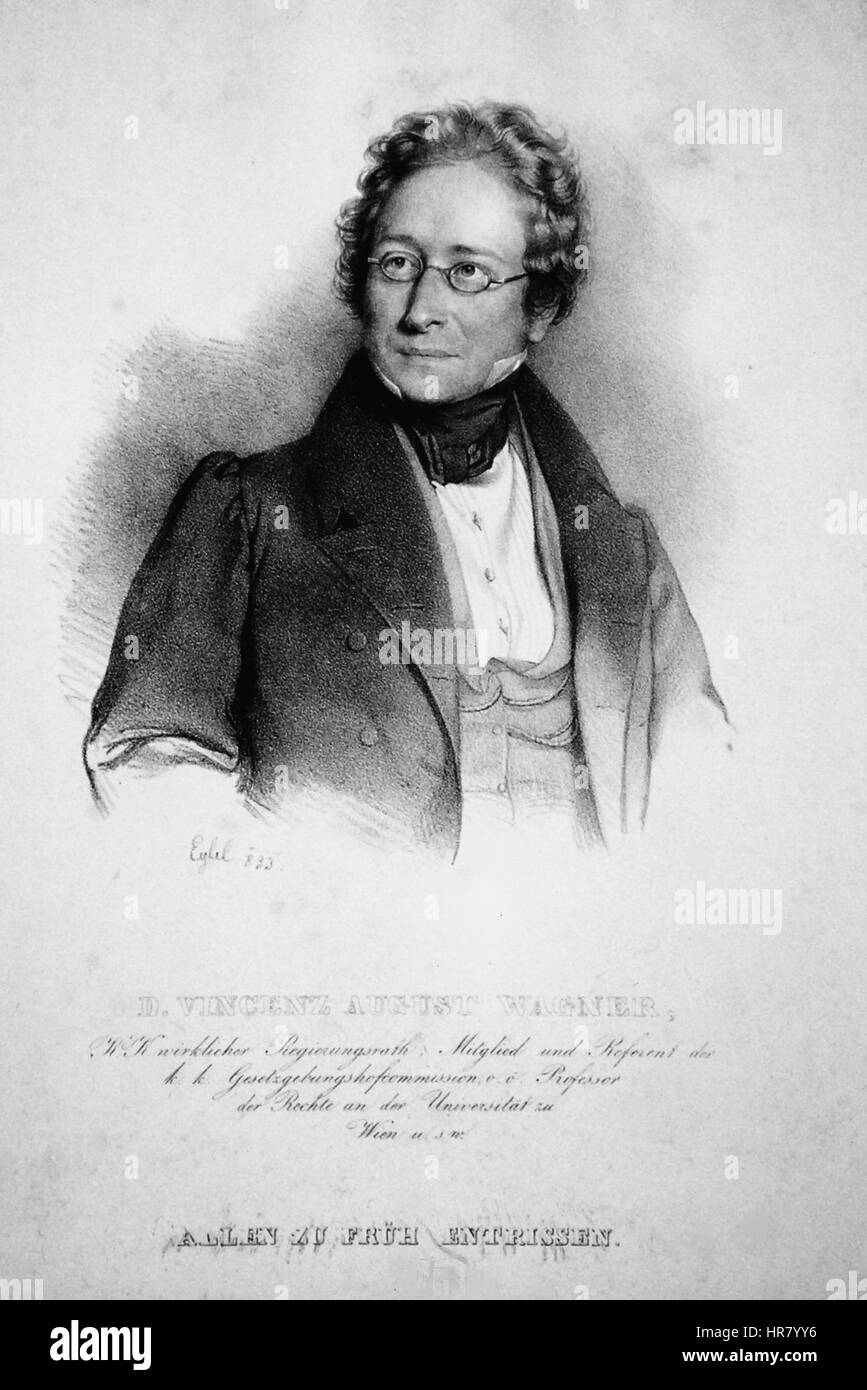 Vinzenz August Wagner Litho Stock Photo - Alamy