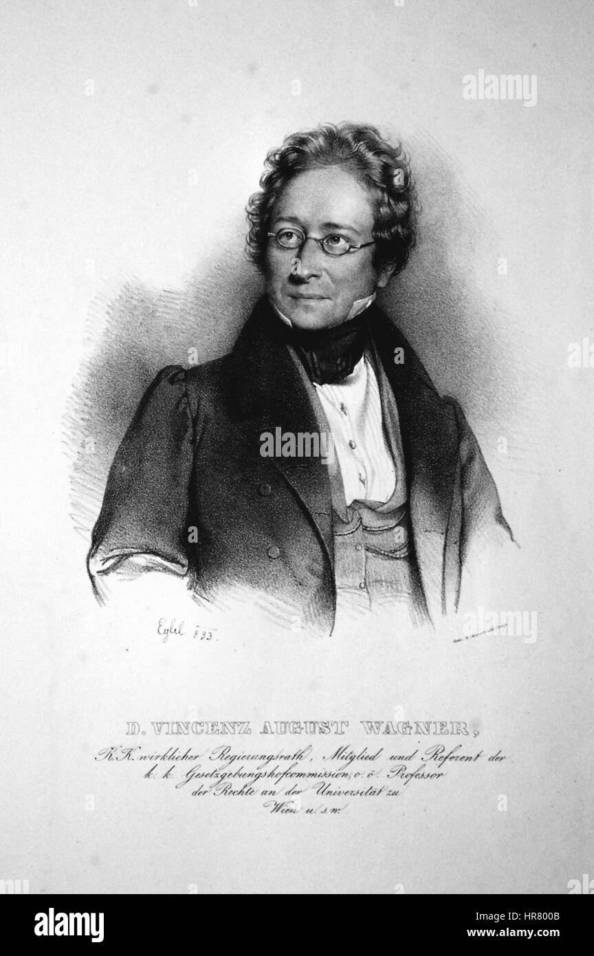 Vinzenz August Wagner Eybl Litho Stock Photo - Alamy