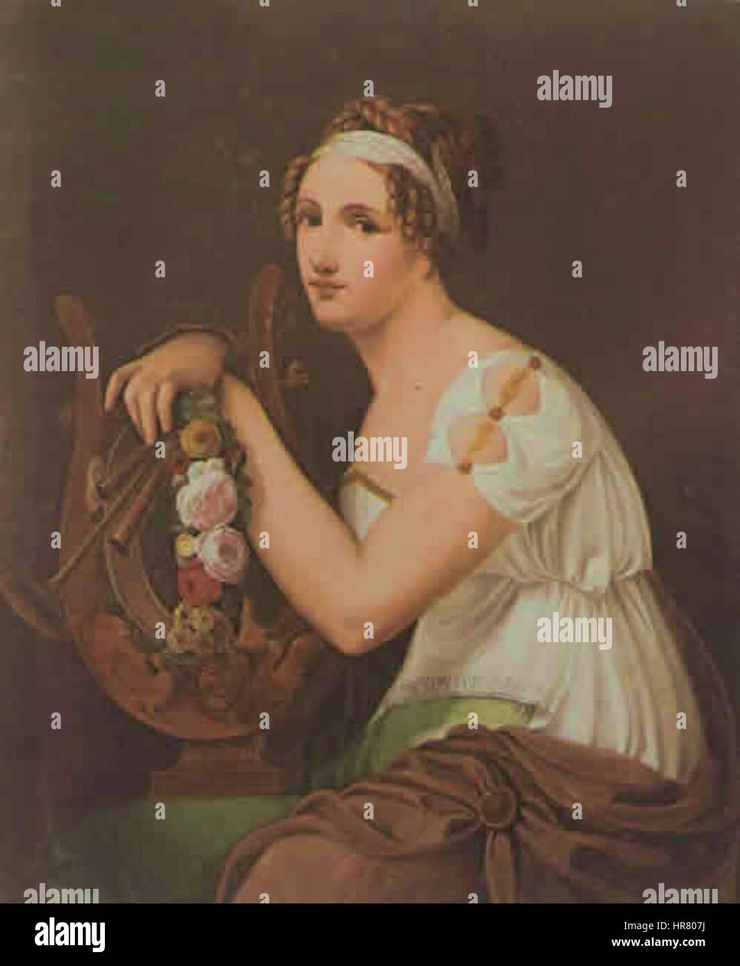 The Muse Euterpe by Filippos Margaritis Stock Photo - Alamy