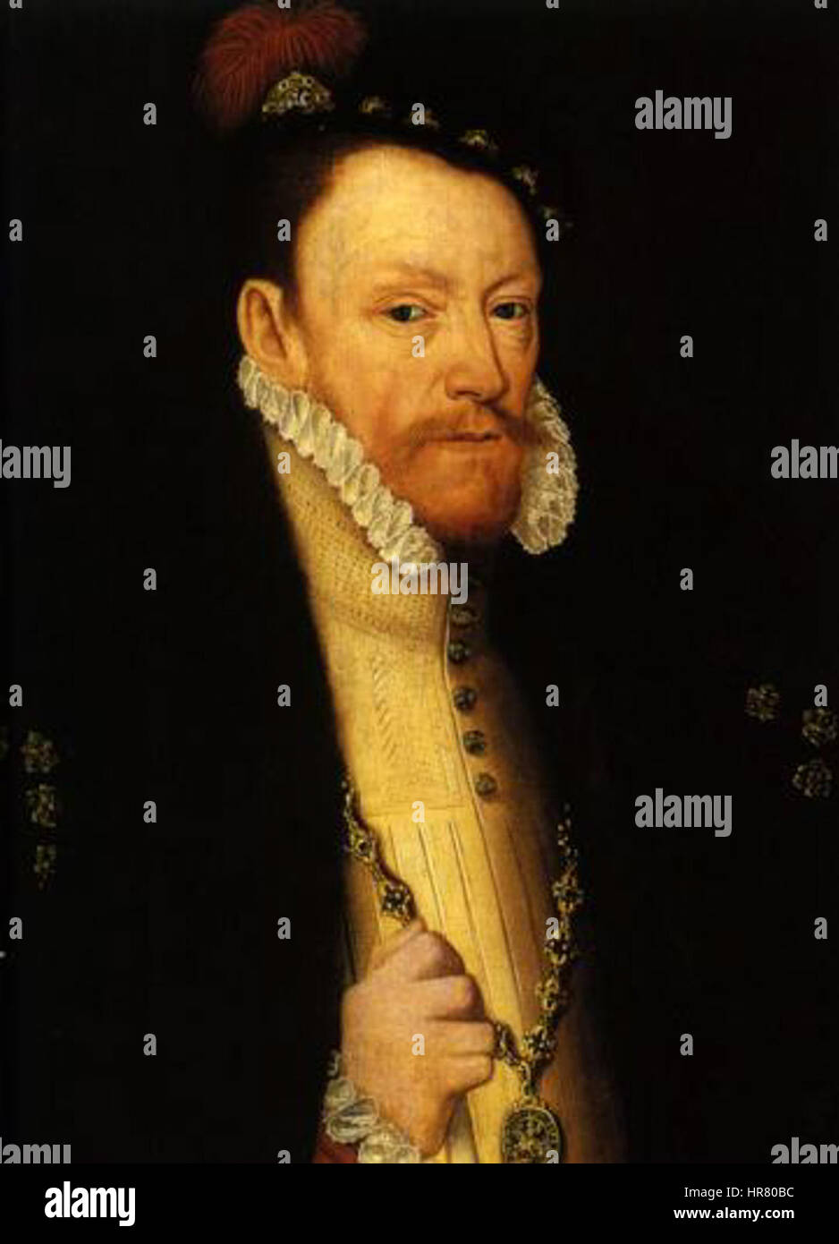 A portrait of Thomas Radclyffe, Earl of Sussex, showcases the nobleman ...