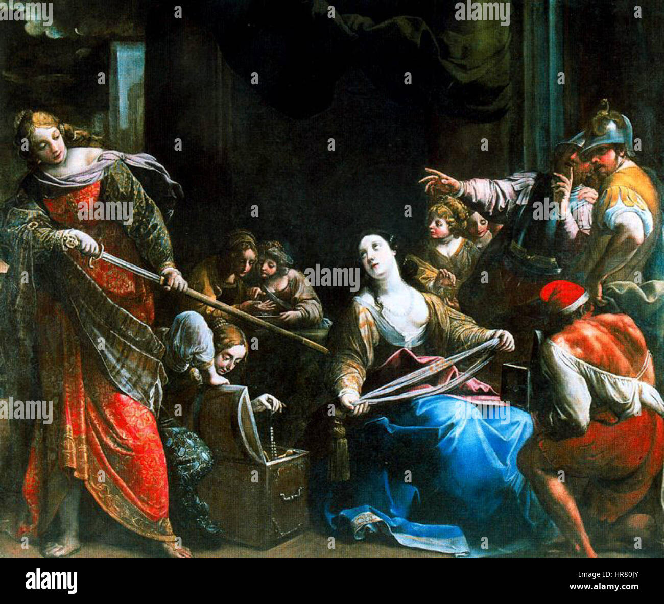 Tiarini Aquiles y las hijas de Licomedes Stock Photo - Alamy