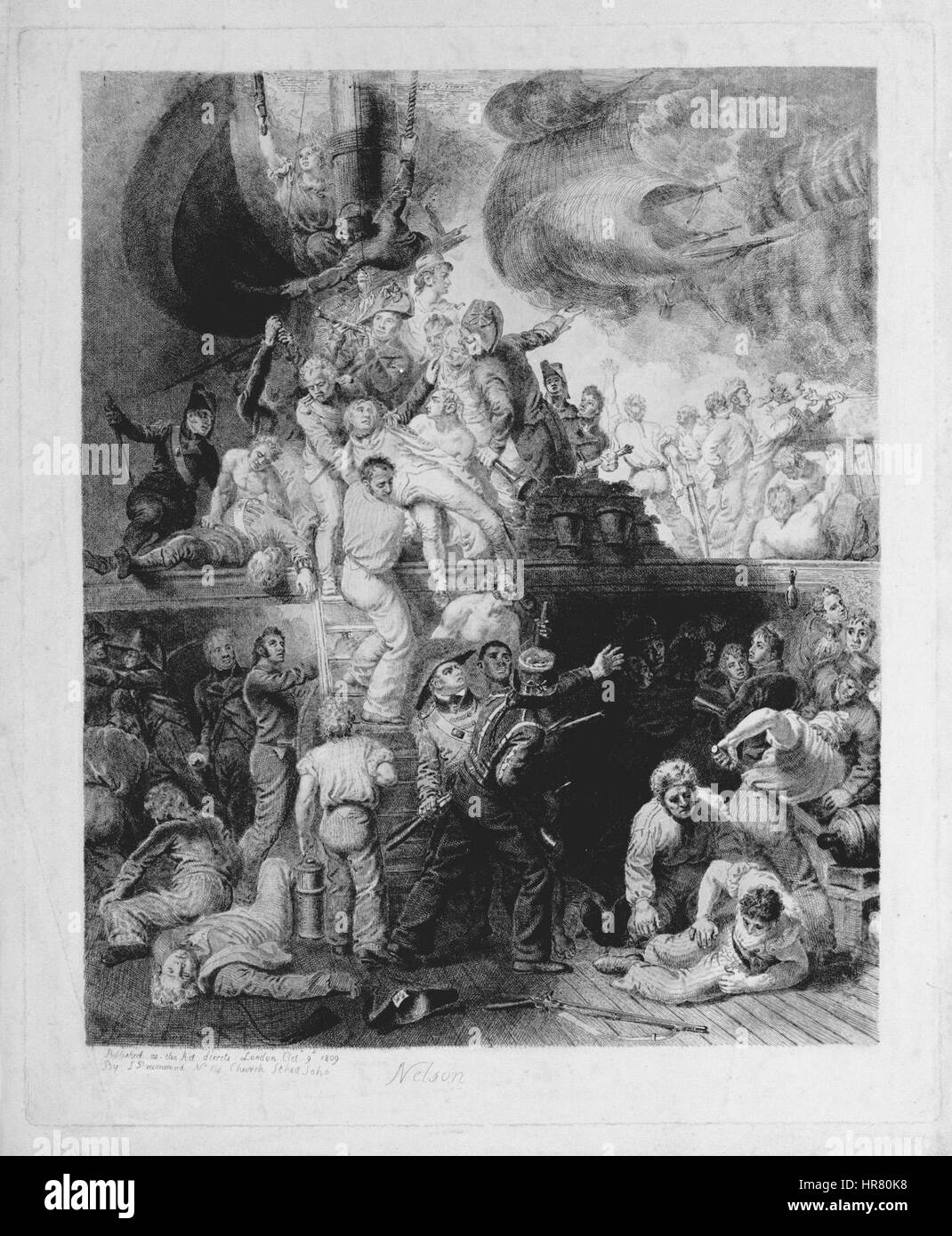 Death of horatio nelson Black and White Stock Photos & Images - Alamy