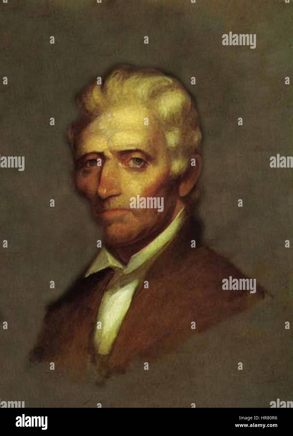 Touchup of Chester Harding 1820 Portrait Stock Photo - Alamy