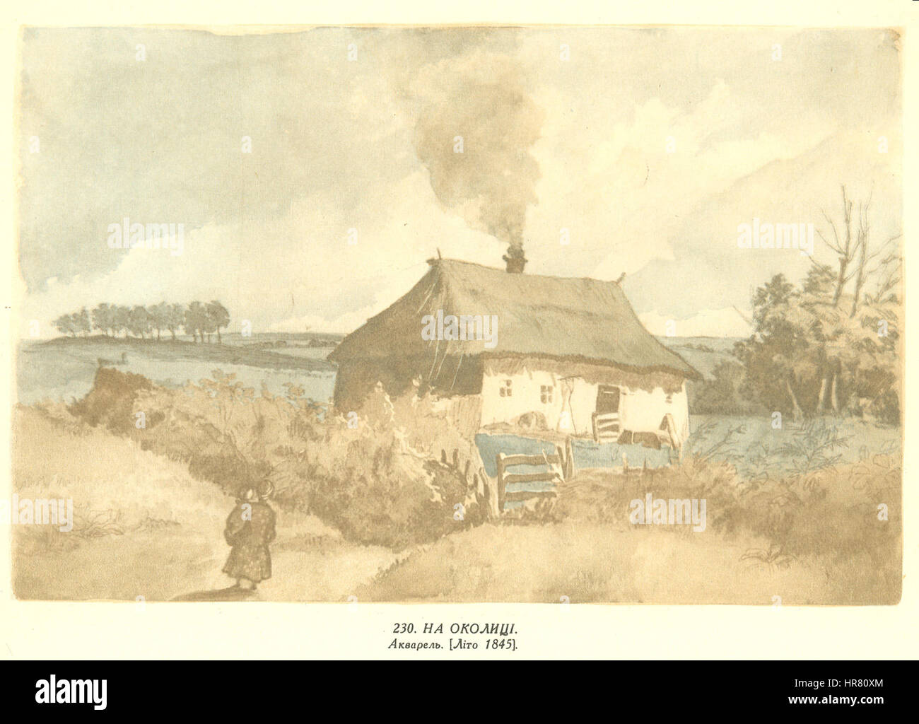 This painting by Taras Shevchenko, a notable Ukrainian artist, reflects ...