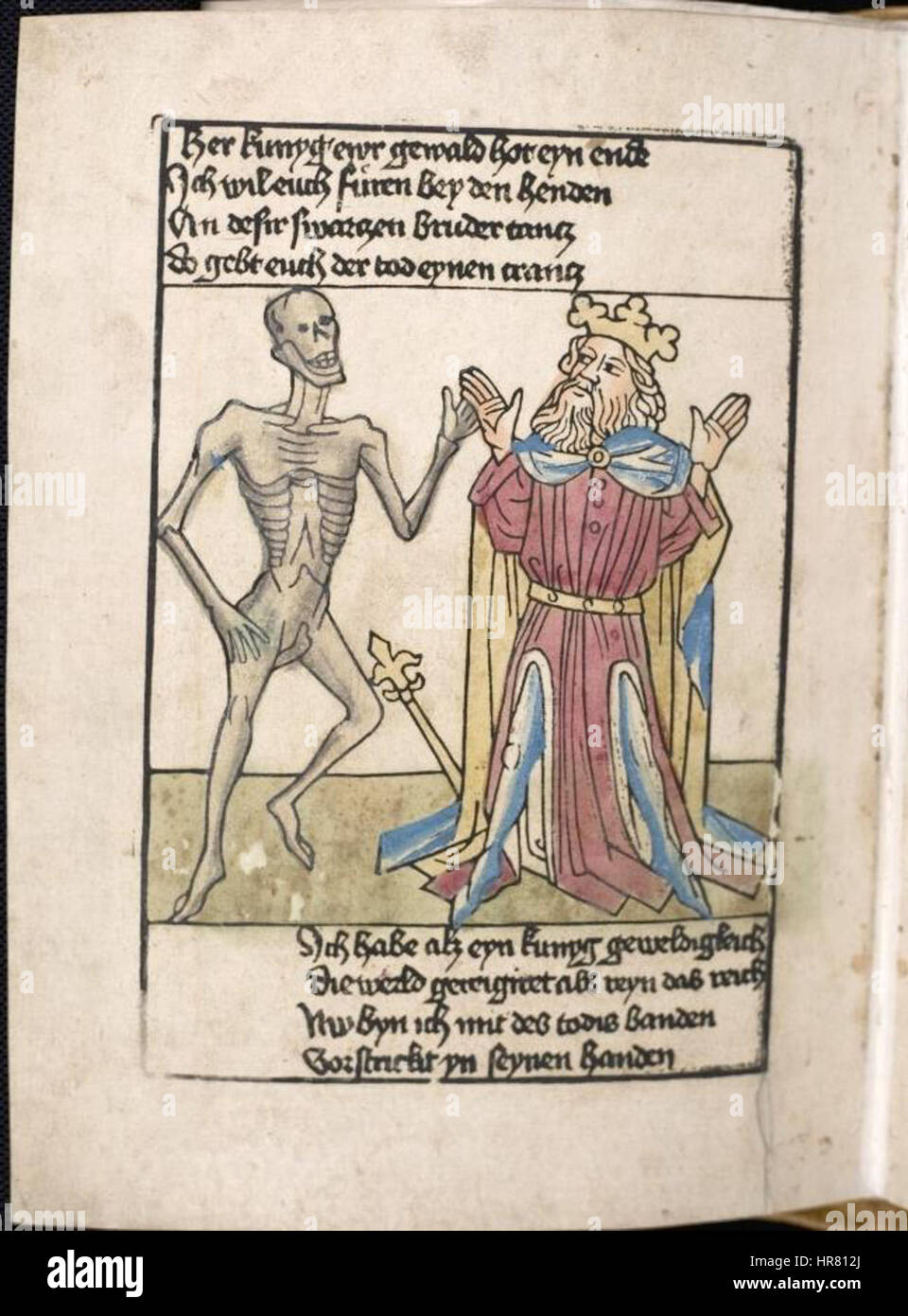Totentanz blockbook t Stock Photo - Alamy