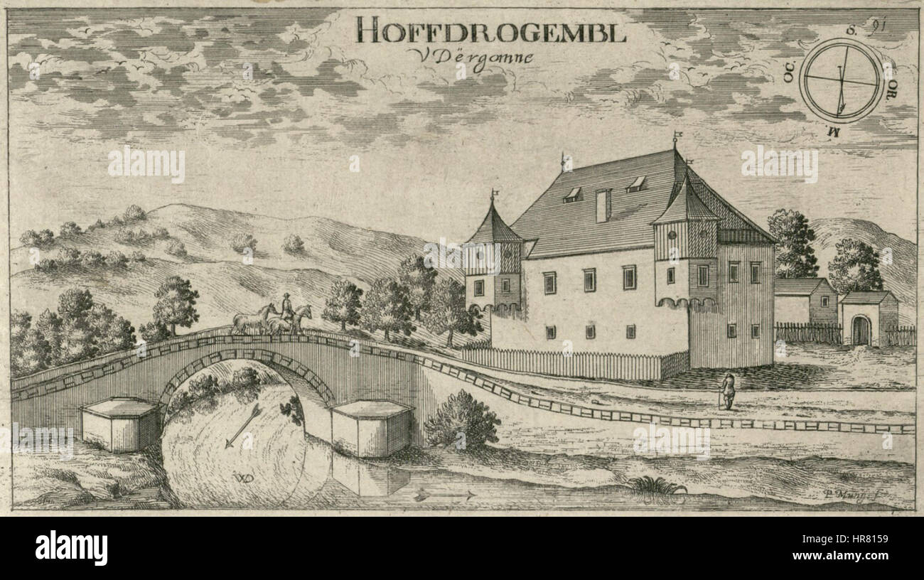 Valvasor - Dvor Dragomelj Stock Photo - Alamy