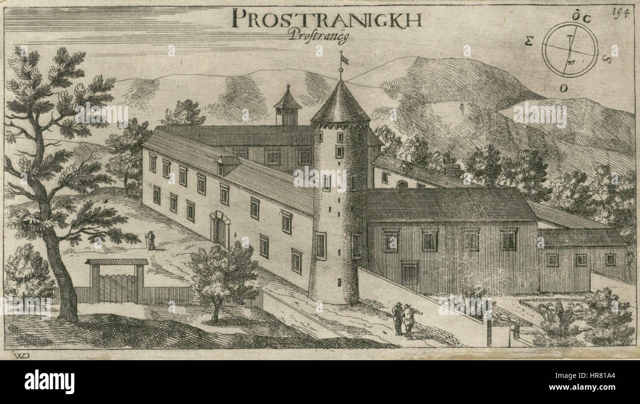 Valvasor - Grad Prestranek Stock Photo - Alamy