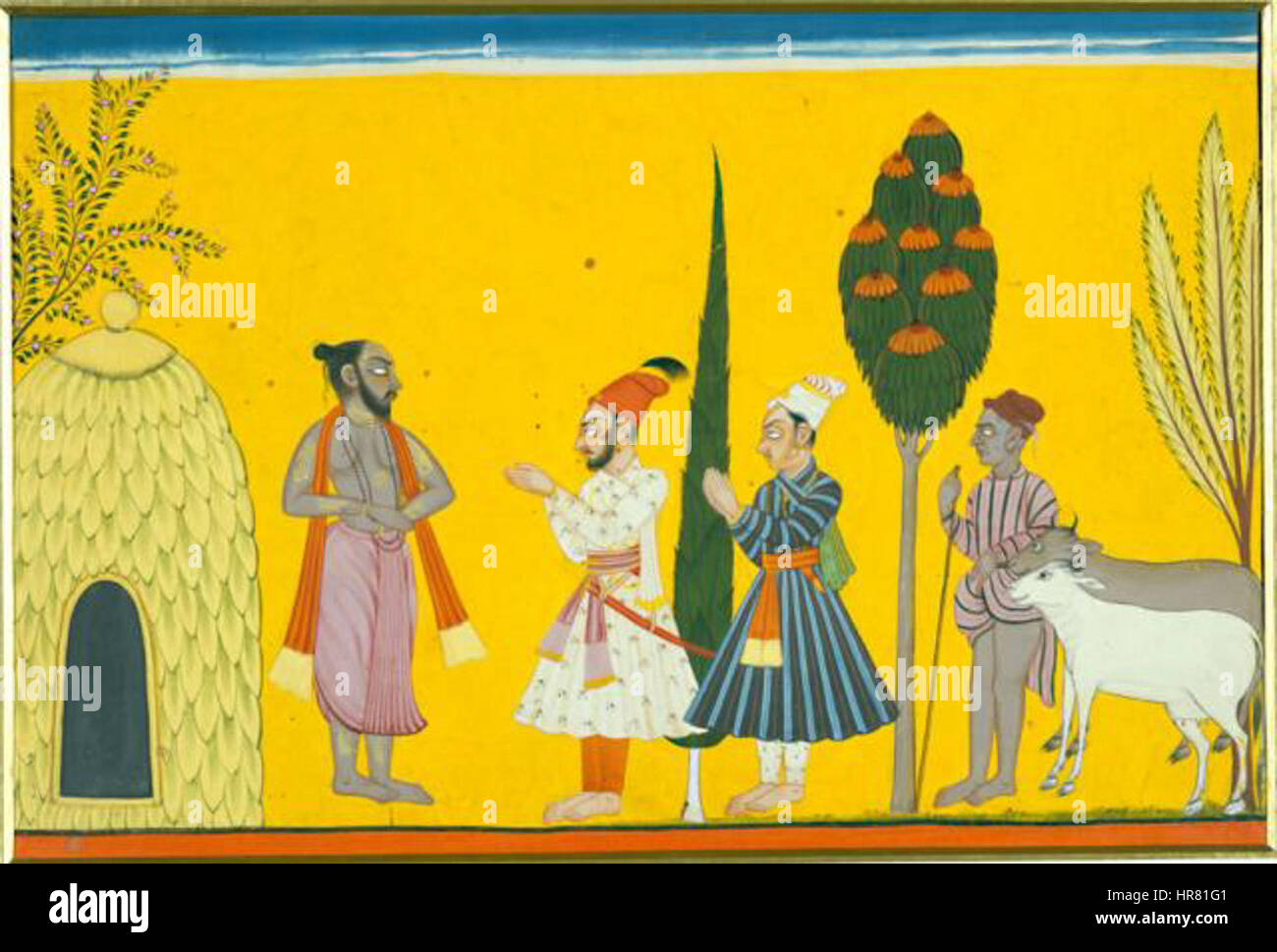 'Vishvamitra and Vasishtha' depicts the legendary confrontation between ...