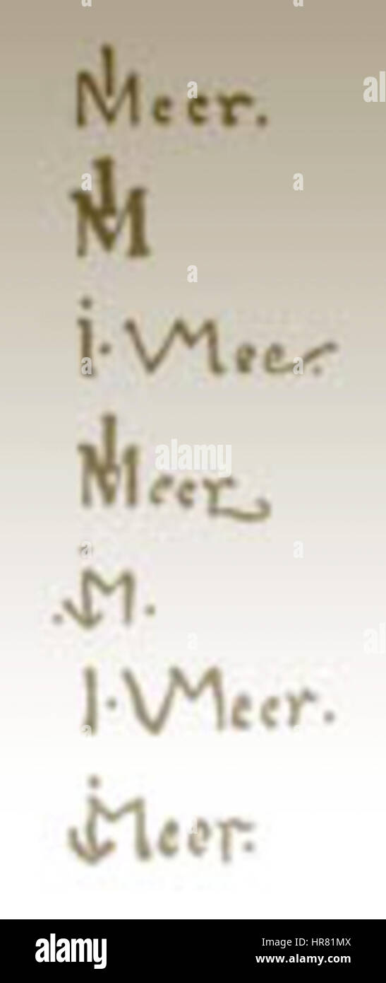 This work examines the hand-painted signatures of the Dutch master ...