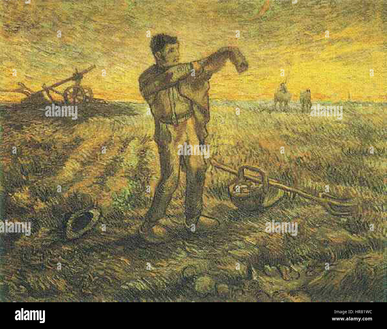 Vincent van Gogh's 'Evening, The End of the Day (after Millet)' is a ...