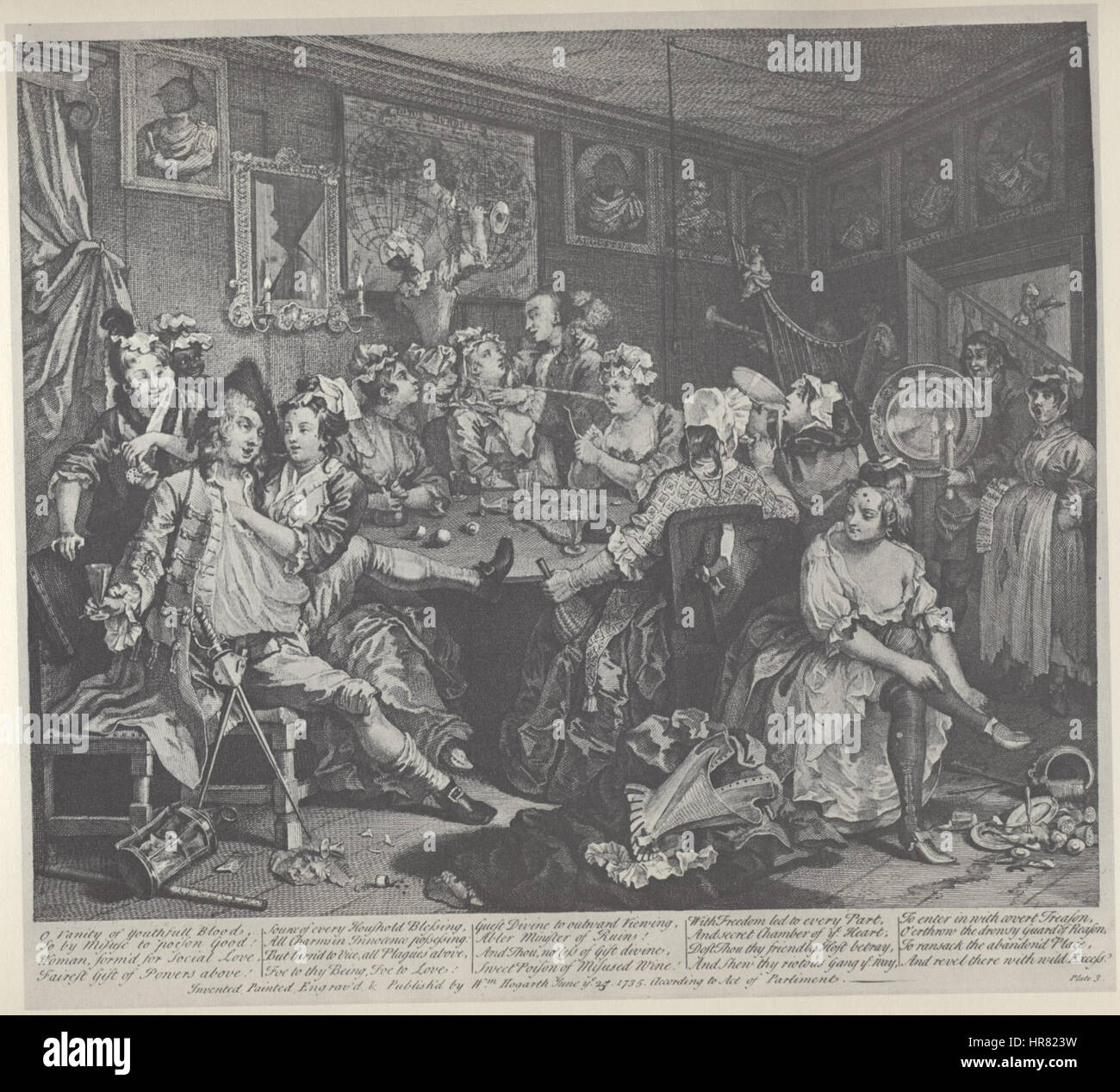 William hogarth a rakes progress hi-res stock photography and images ...