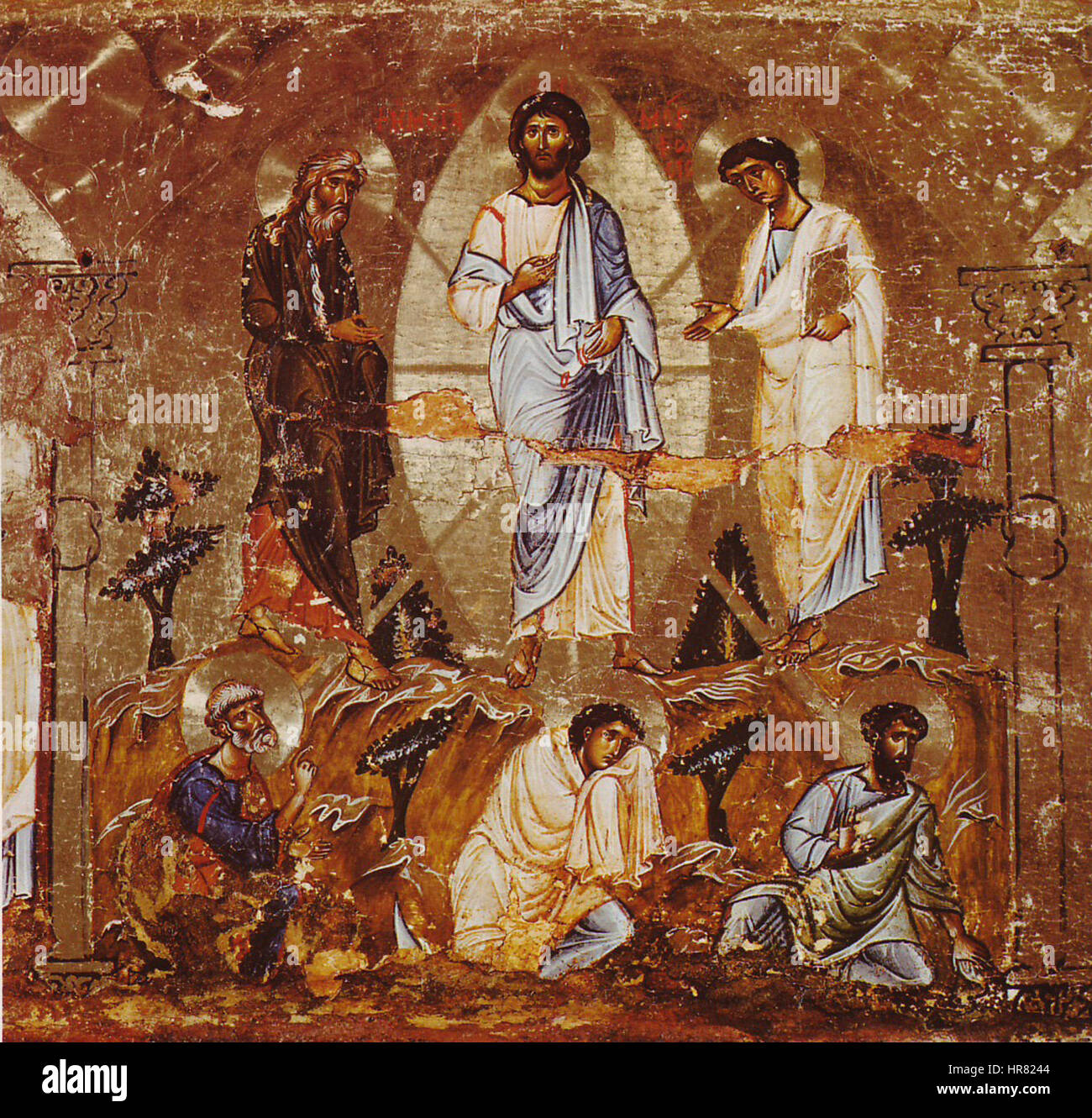 Transfiguration of Christ Icon Sinai 12th century Stock Photo - Alamy