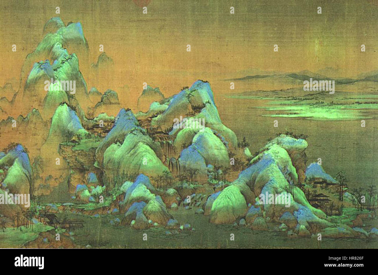 Wang Xi Meng Panoramic Landscape Part Stock Photo - Alamy