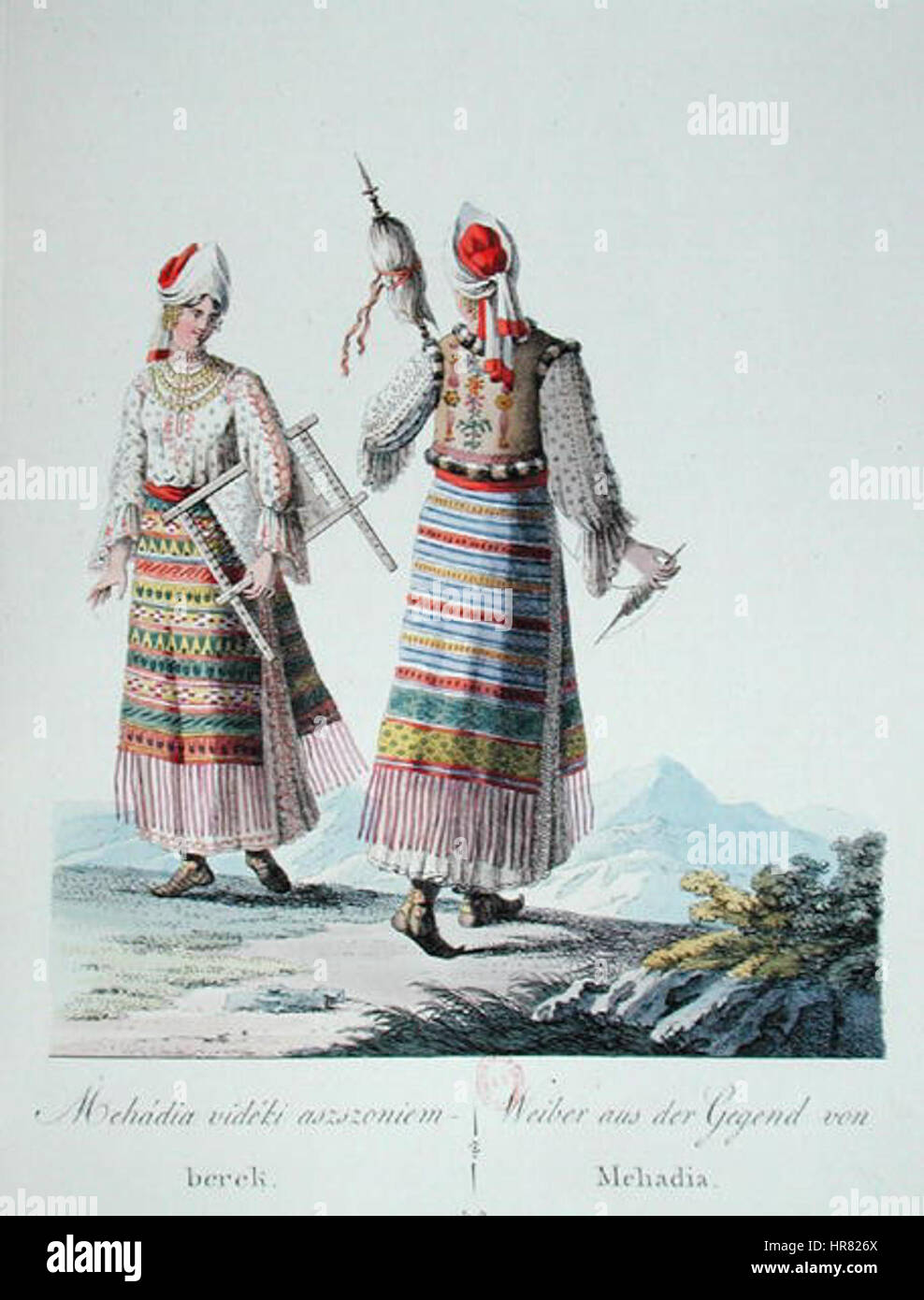 Women in traditional dress of the Mehadia region Stock Photo - Alamy
