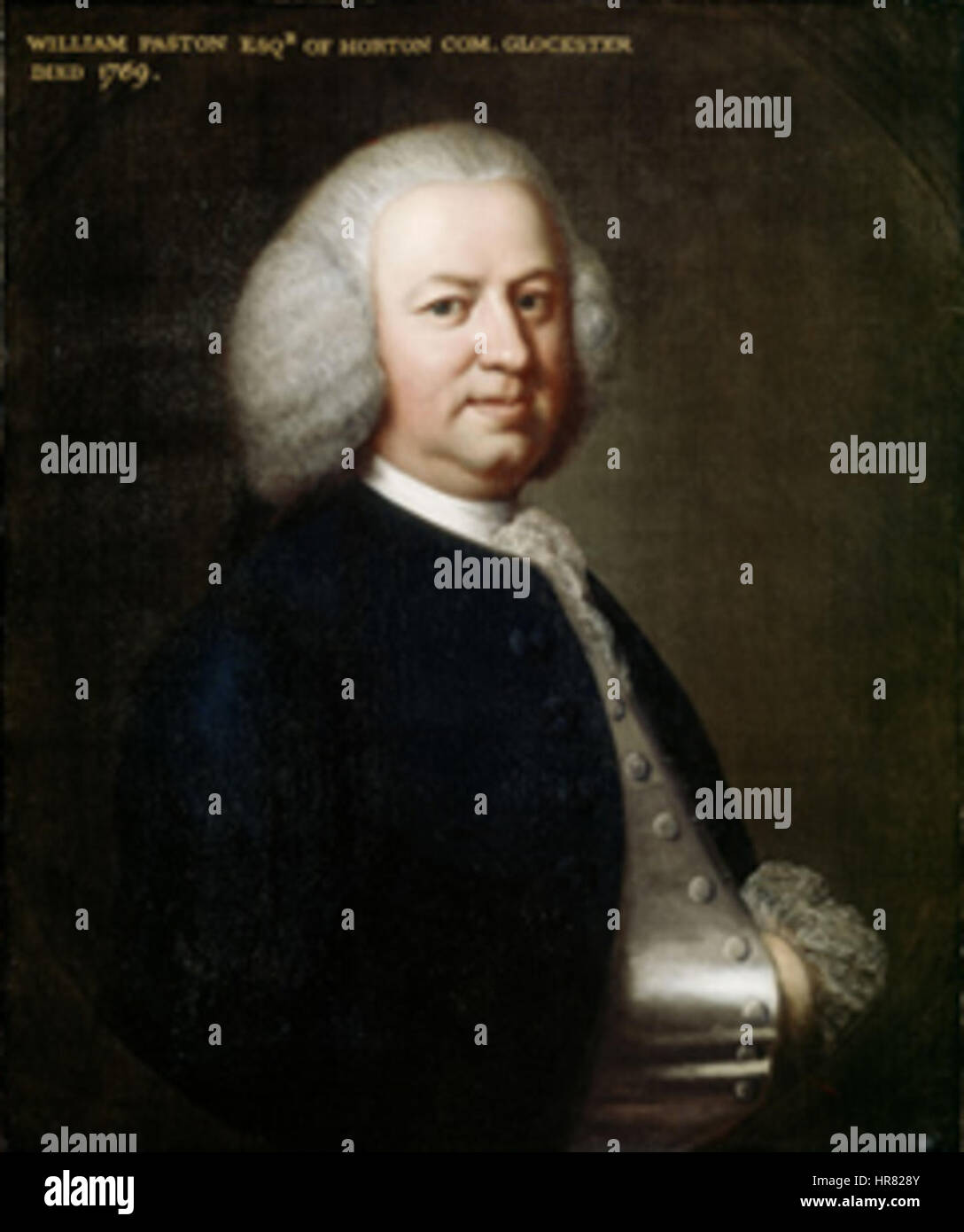 ‘William Paston’ is a portrait by Thomas Hudson, painted in the 18th ...