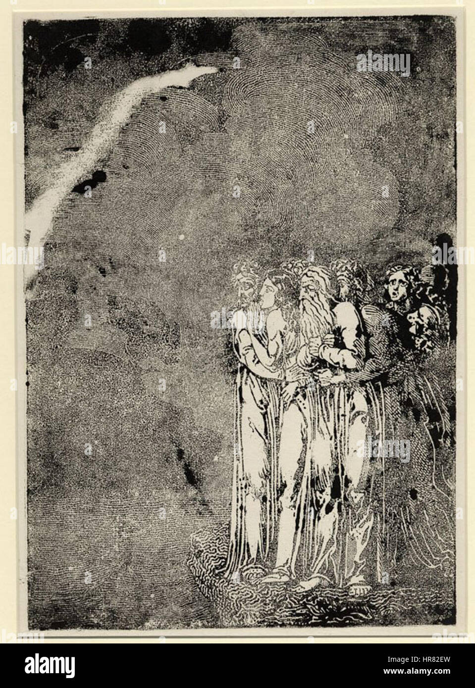 'The Approach of Doom' by William Blake, after Robert Blake, depicts a ...