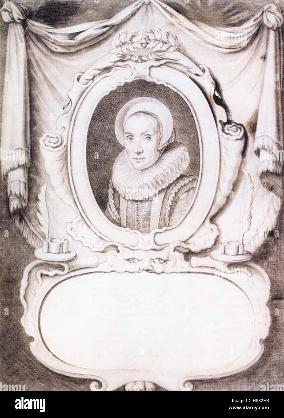 Willem Jacobsz. Delff - Portrait of Maria Strick - WGA06291 Stock Photo ...