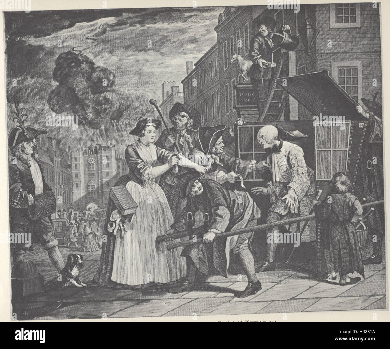 In 'A Rake’s Progress, Plate 4,' William Hogarth explores the moral ...
