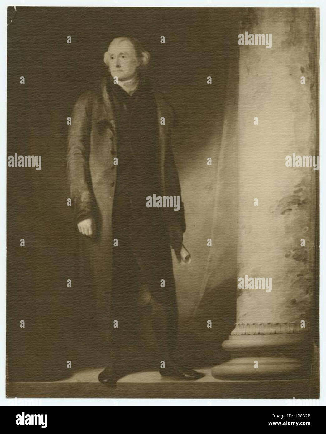 Thomas Jefferson standing by Sully Stock Photo - Alamy