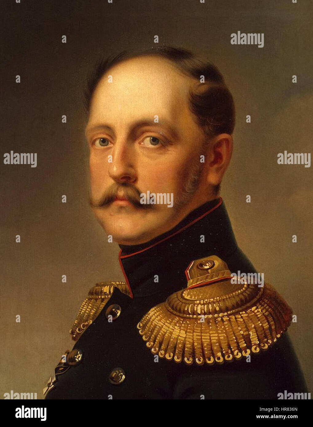 This portrait of Tsar Nicholas, painted in 1753, captures the Russian ...