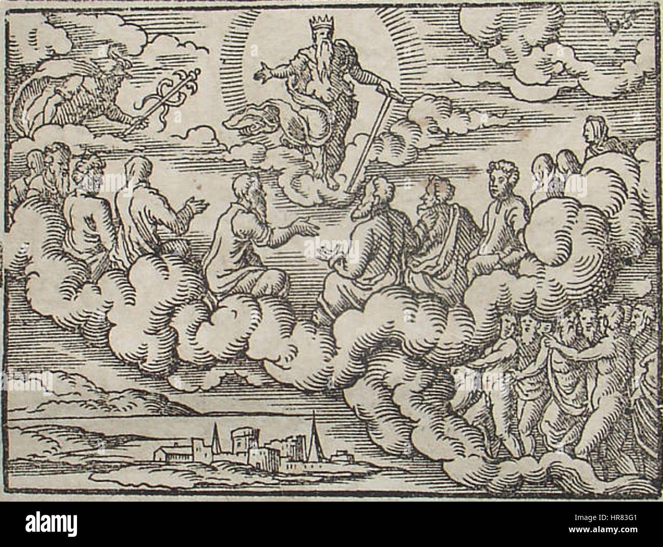 Virgil Solis - Gods council Stock Photo - Alamy