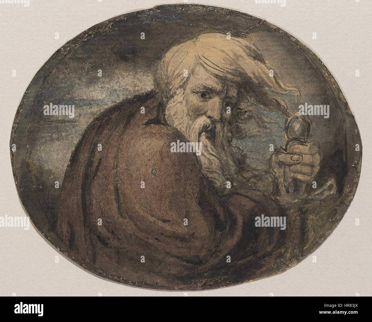 William Blake’s 'Lear Grasping a Sword' depicts King Lear from ...