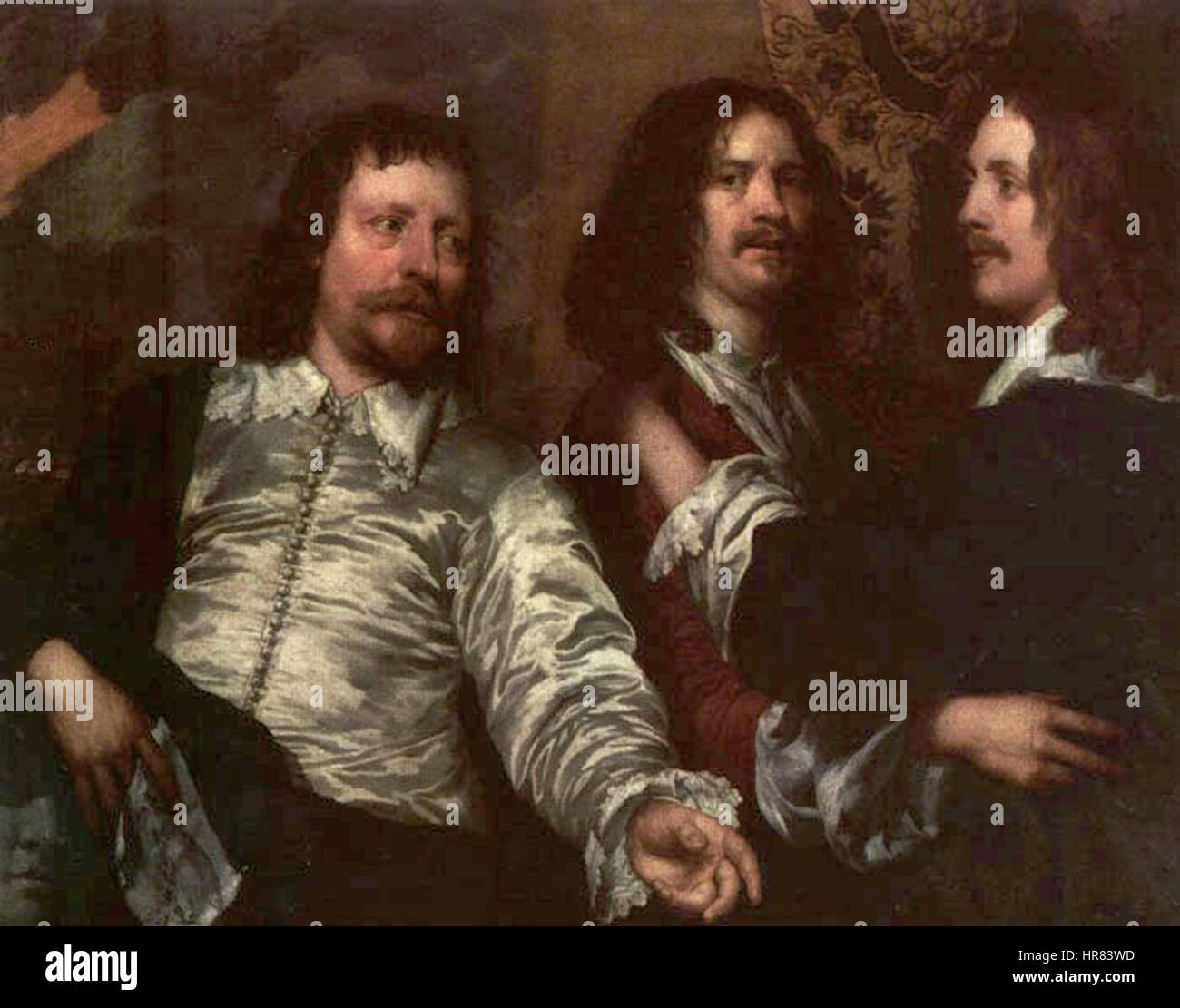 William Dobson - The Painter with Sir Charles Cottrell and Sir ...