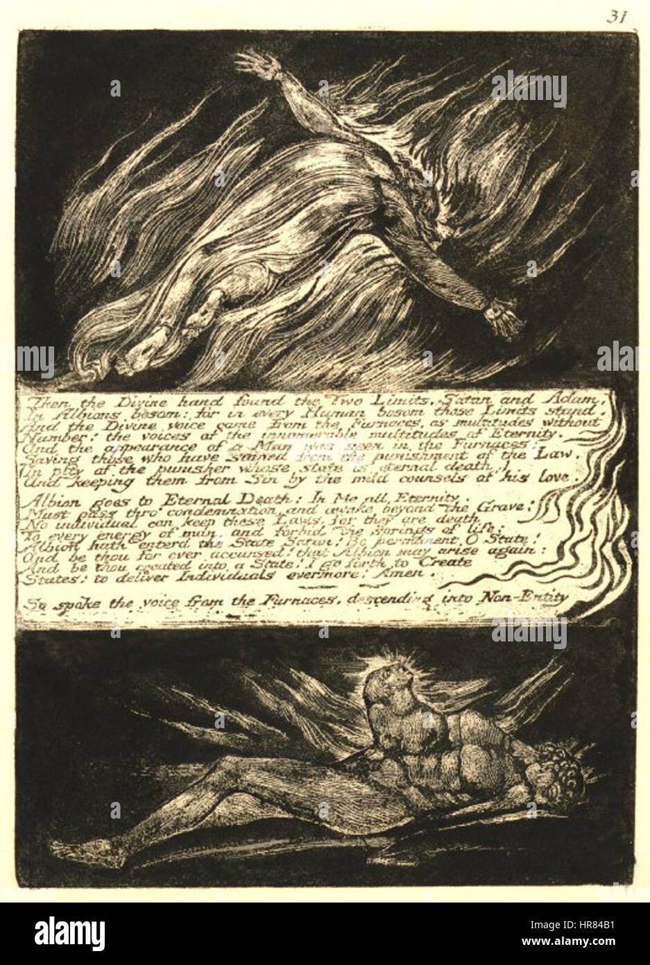 William Blake, Plate 31 Jerusalem (copy A Stock Photo - Alamy
