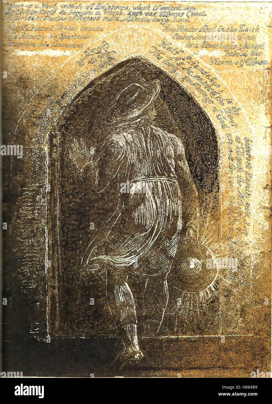 William Blake’s 'Plate 01 Jerusalem' from his prophetic work 'Jerusalem ...