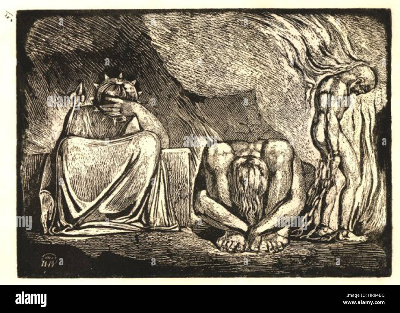 William Blake, Plate 51 Jerusalem (copy A Stock Photo - Alamy