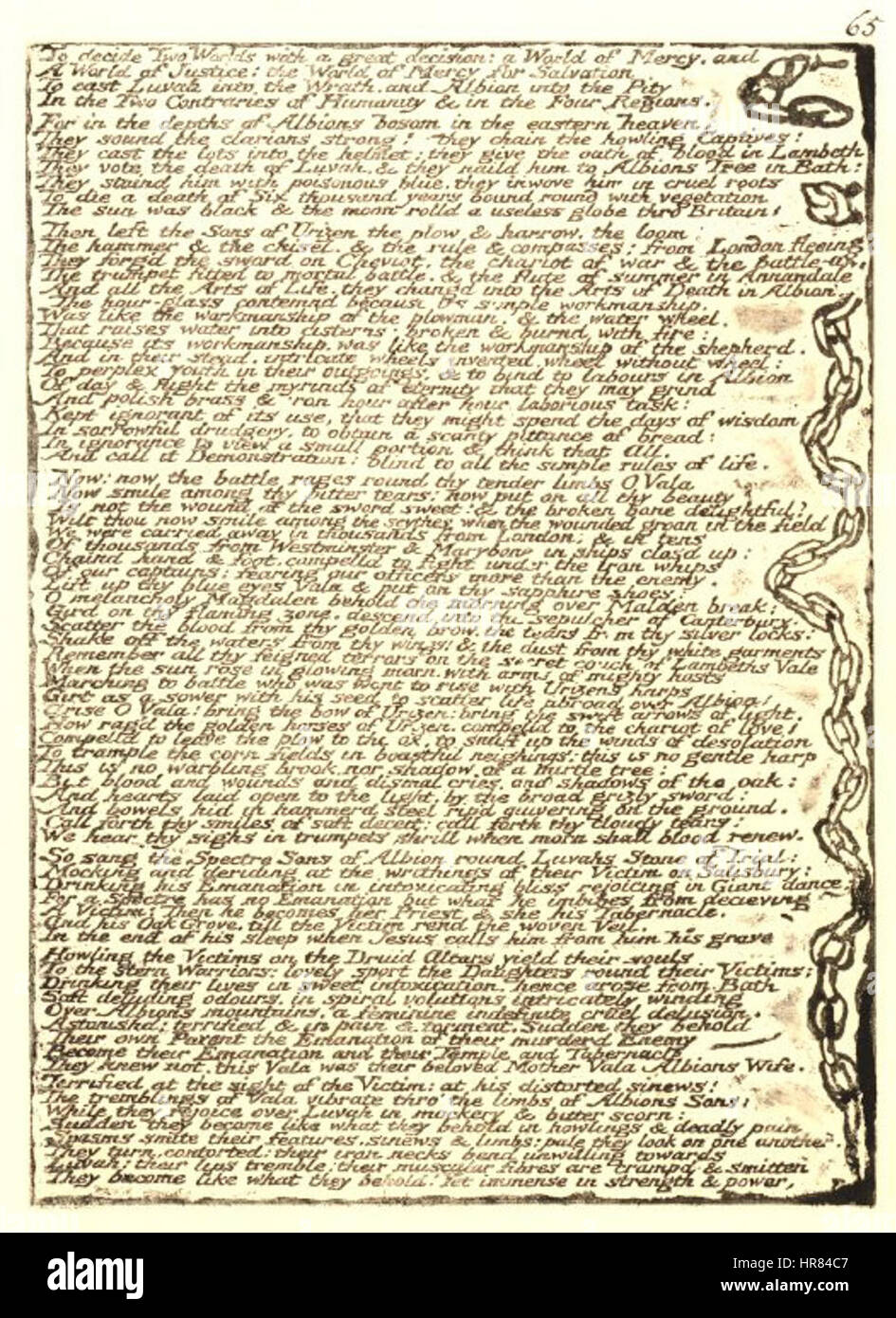William Blake, Plate 65 Jerusalem (copy A Stock Photo - Alamy