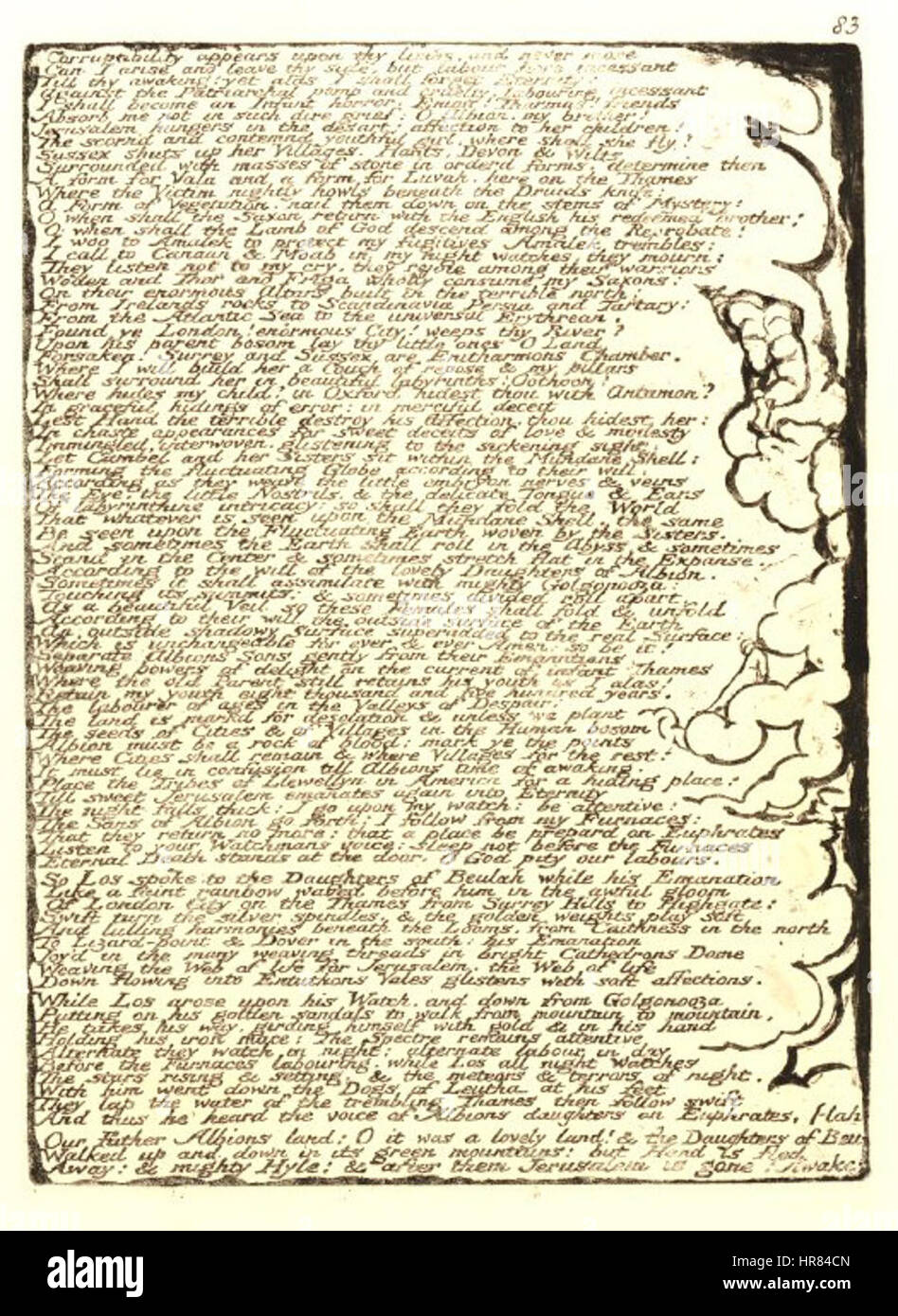 William Blake, Plate 83 Jerusalem (copy A Stock Photo - Alamy