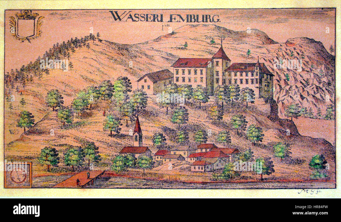 Wasserleonburg Valvasor 1688 Stock Photo - Alamy