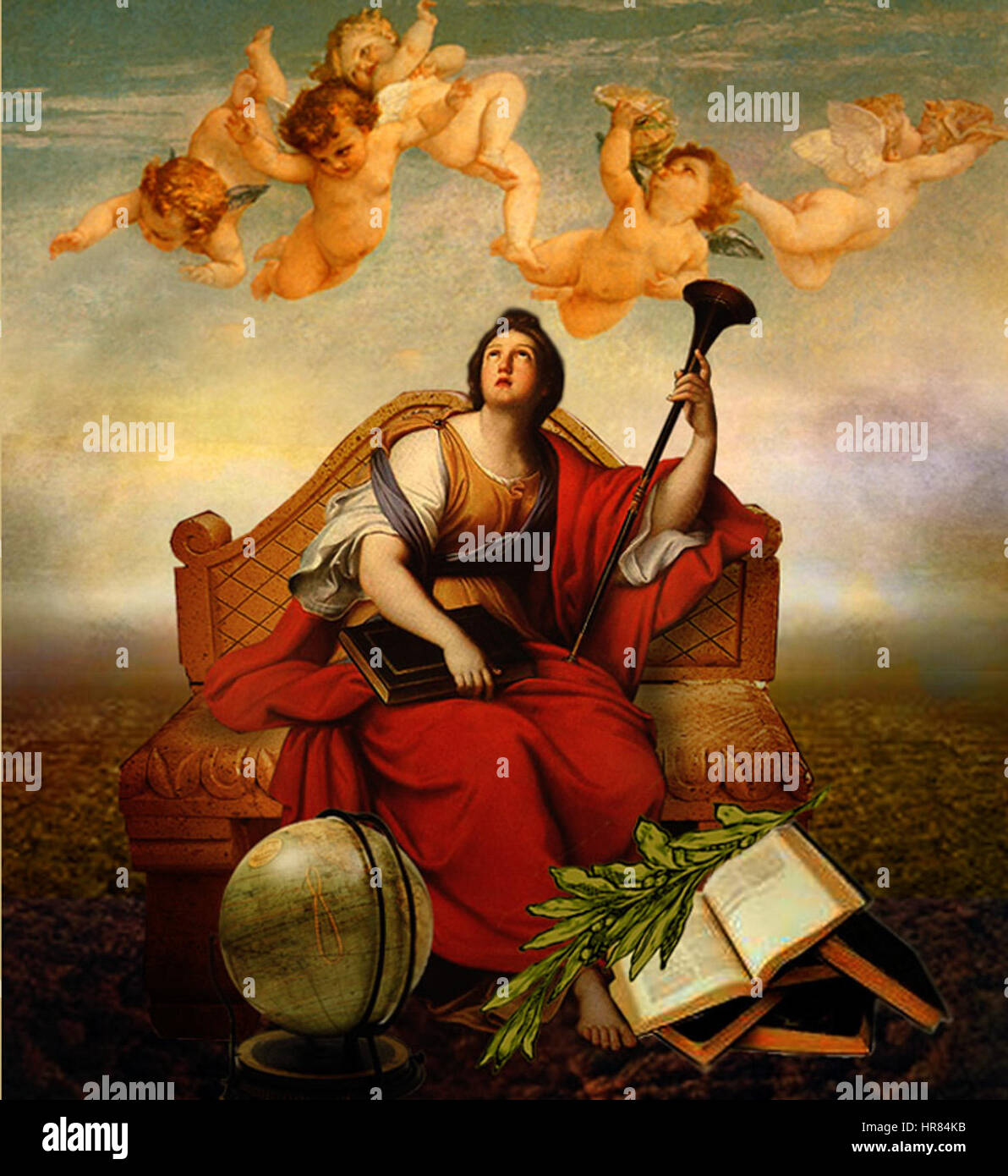The Muse Clio - Pierre Mignard (Full-version Stock Photo - Alamy