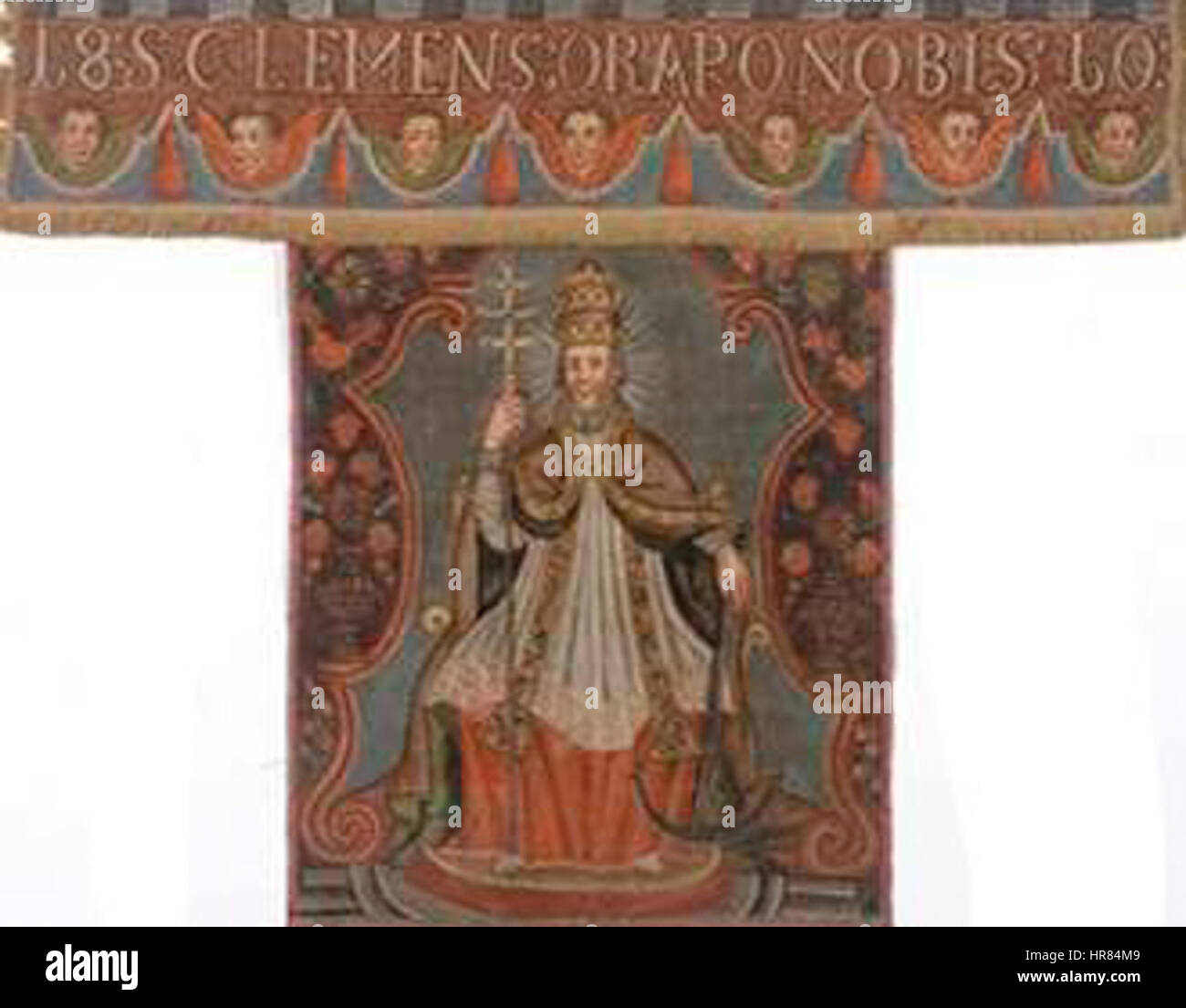 'Sv. Klemen' from 1810 is a religious painting depicting Saint Clement ...