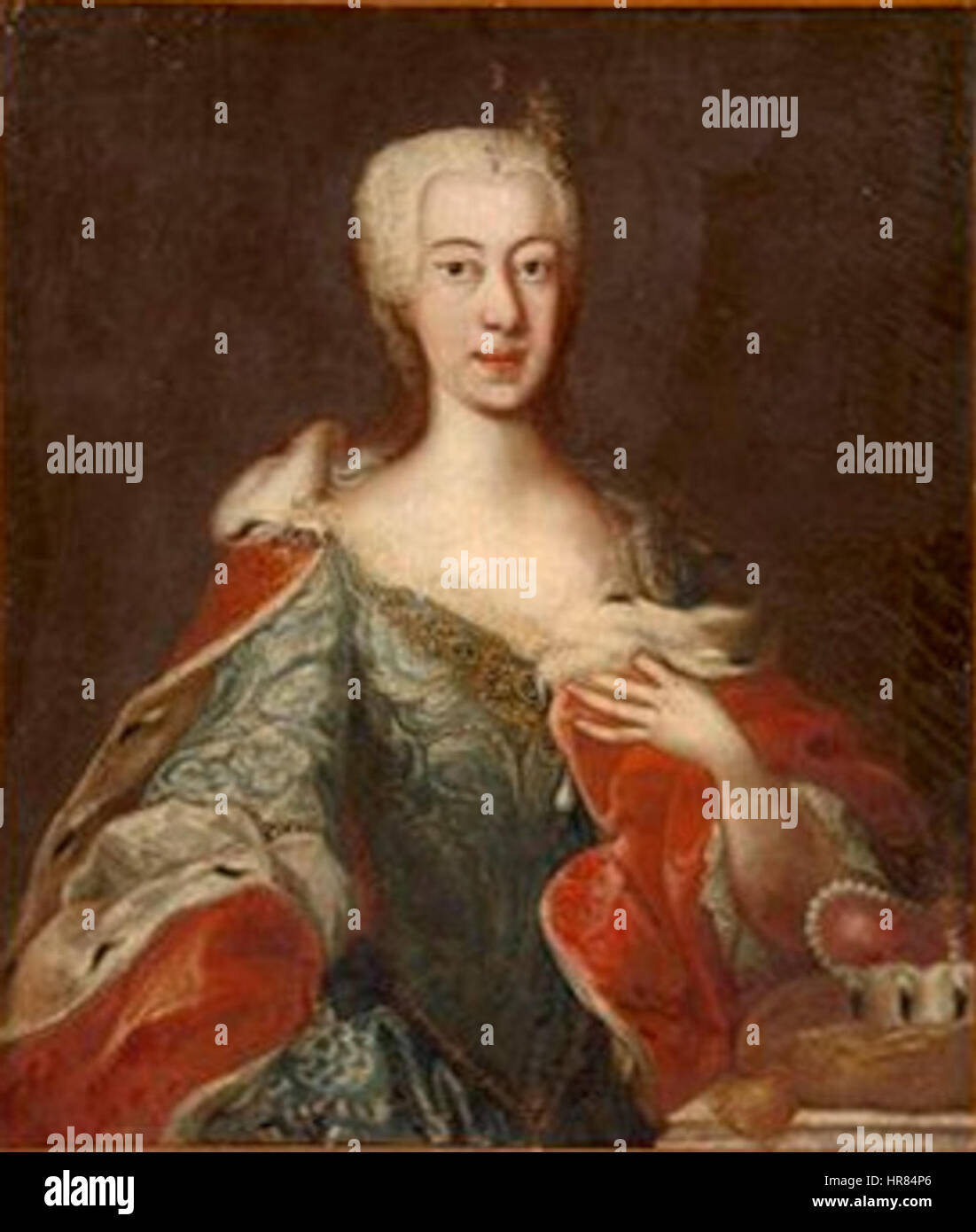 This 18th-century portrait of Princess Maria Eleonora Guastalla ...