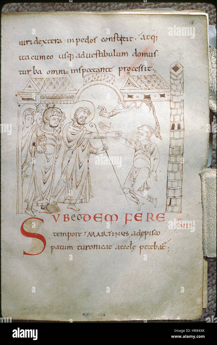 ‘Vita sancta Martini’ in Tours Ms.1018 f18 illustrates the life of ...