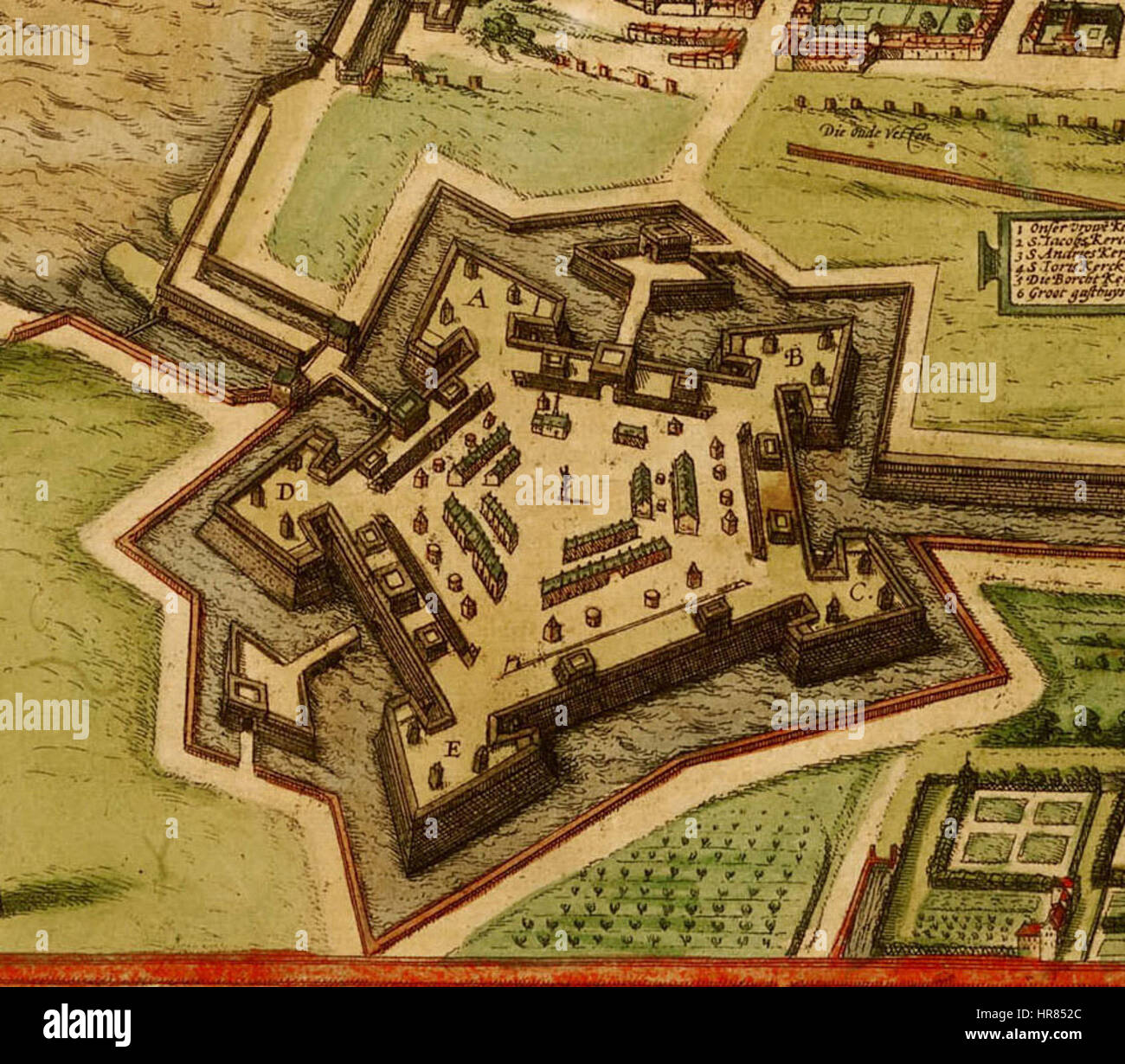 The 'Zitadelle von Antwerpen 1572' illustrates the Antwerp Citadel in ...