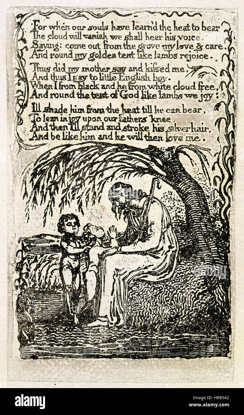 'The Little Black Boy' from William Blake's 'Songs of Innocence' (1789 ...