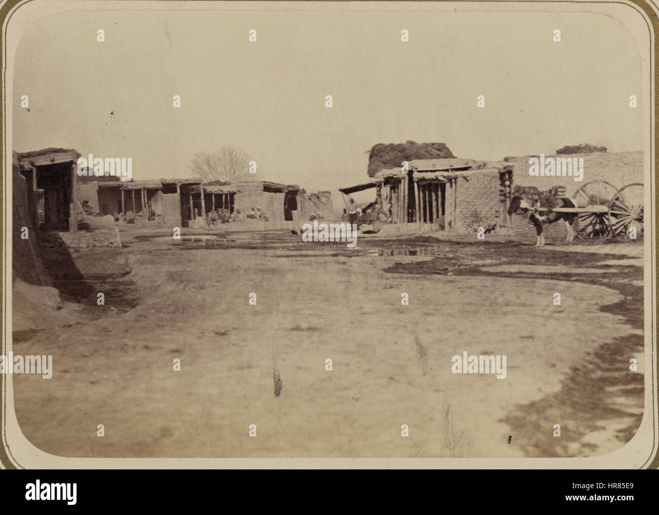 Syr Darya Oblast. Market Square in the Village of Yanikurgan WDL10898 ...