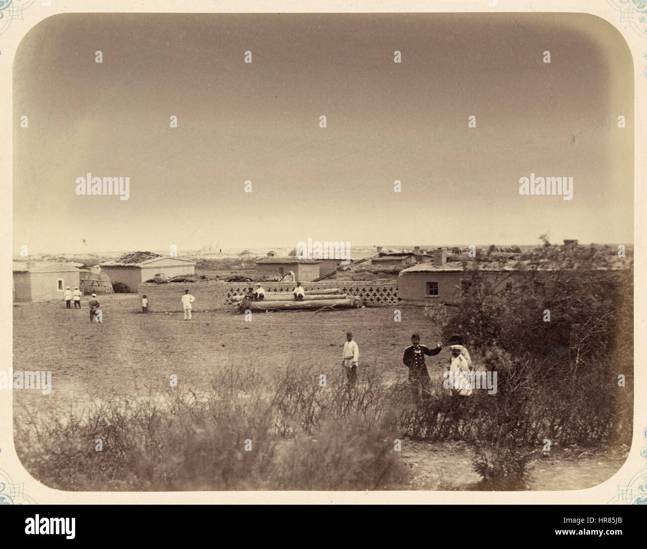 This historical illustration depicts the fortification of Fort No. 2 ...