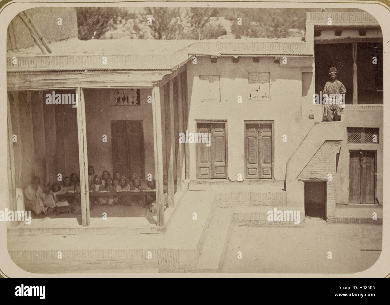 'Zeravshan Okrug. A Jewish School in Samarkand' depicts a Jewish school ...