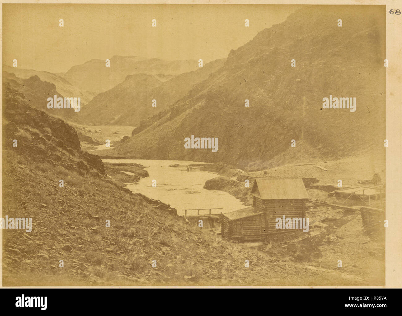 The Zhemini Gorge in the Vicinity of the Zaysan Post, Kazakhstan, 1875 ...