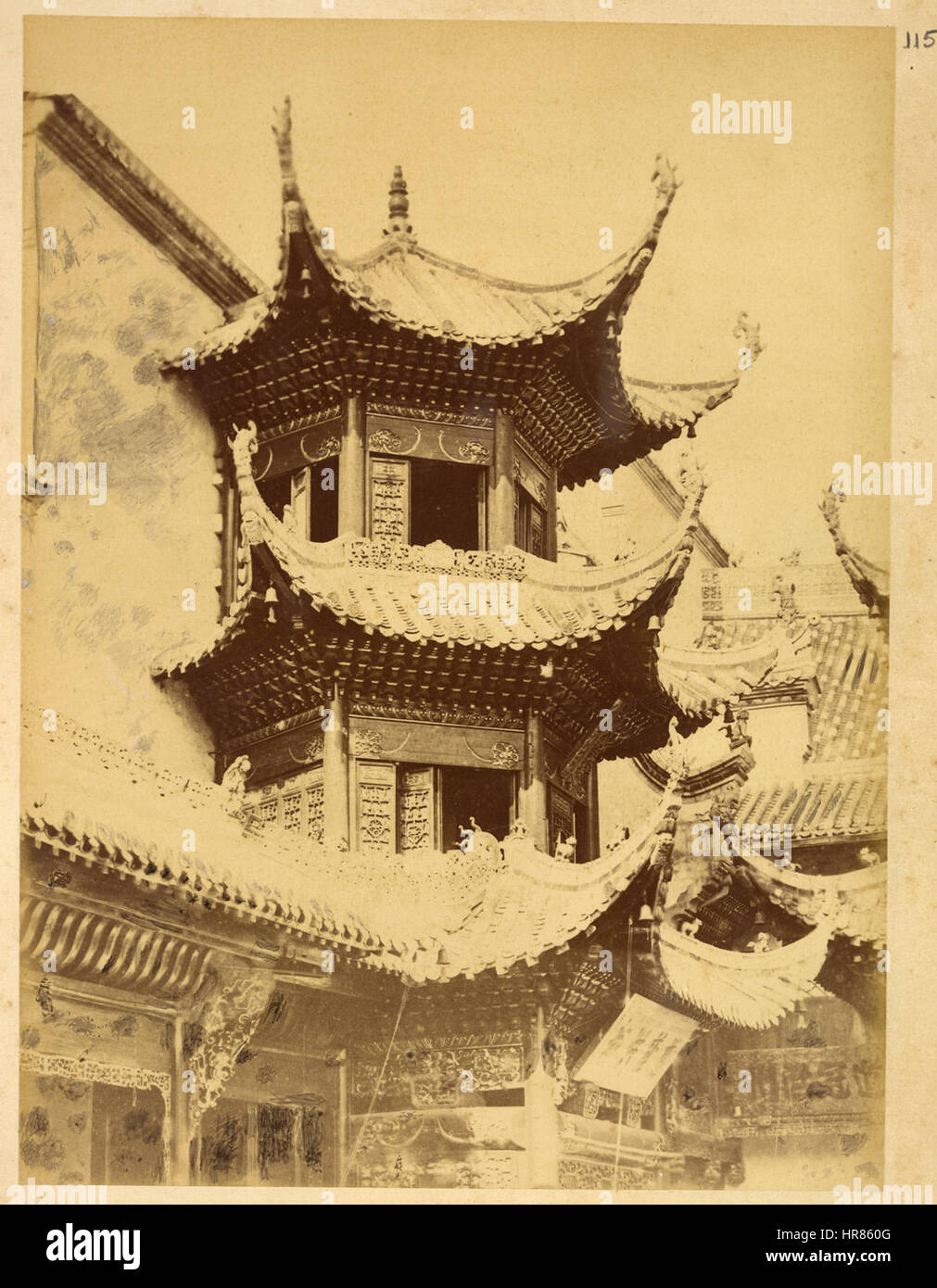 Three-Story Tower in the Wanshou Gong Merchant Guild Showing ...