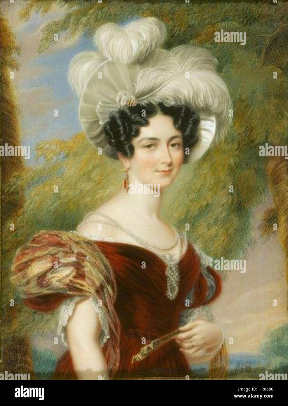 Victoria duchess of Kent 1835 Stock Photo - Alamy
