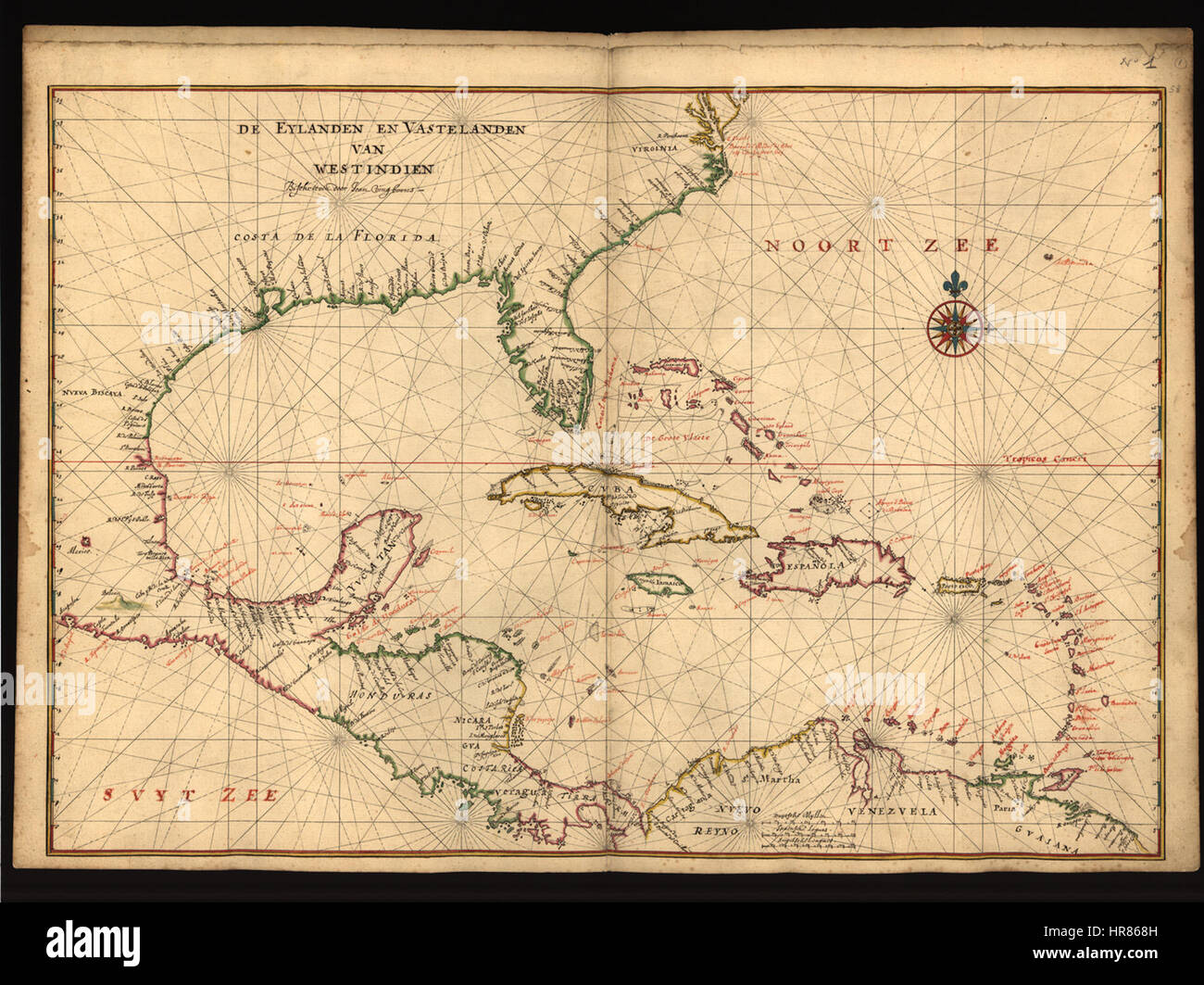 The map 'The Islands and Mainland of the West Indies' is a detailed ...