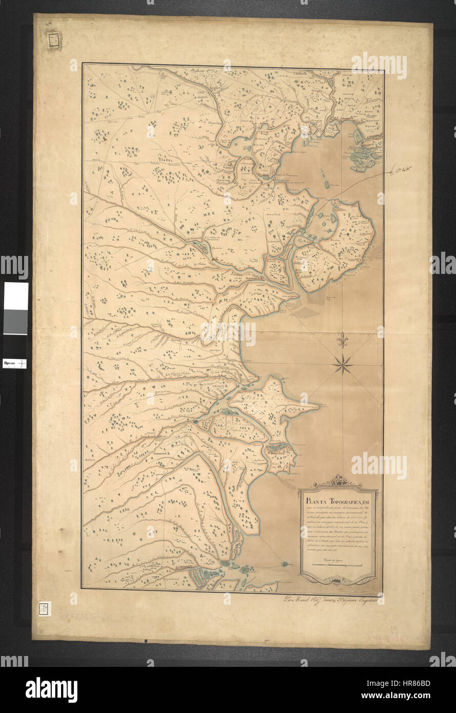 Topographic Map of Part of Ilheos District WDL909 Stock Photo - Alamy