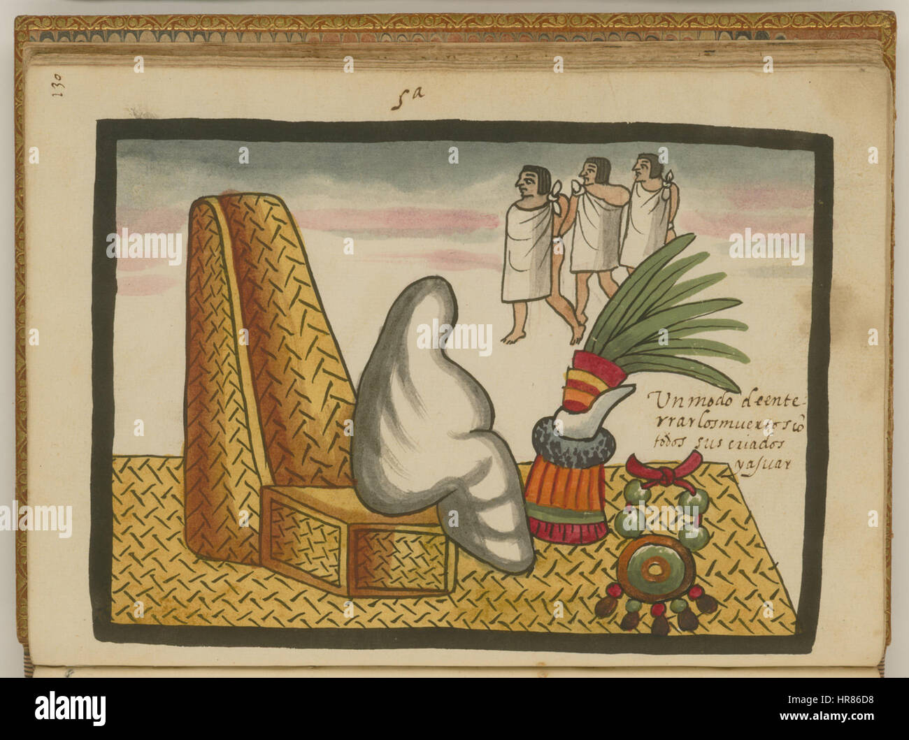 The Custom of Aztec Burial WDL6726 Stock Photo - Alamy