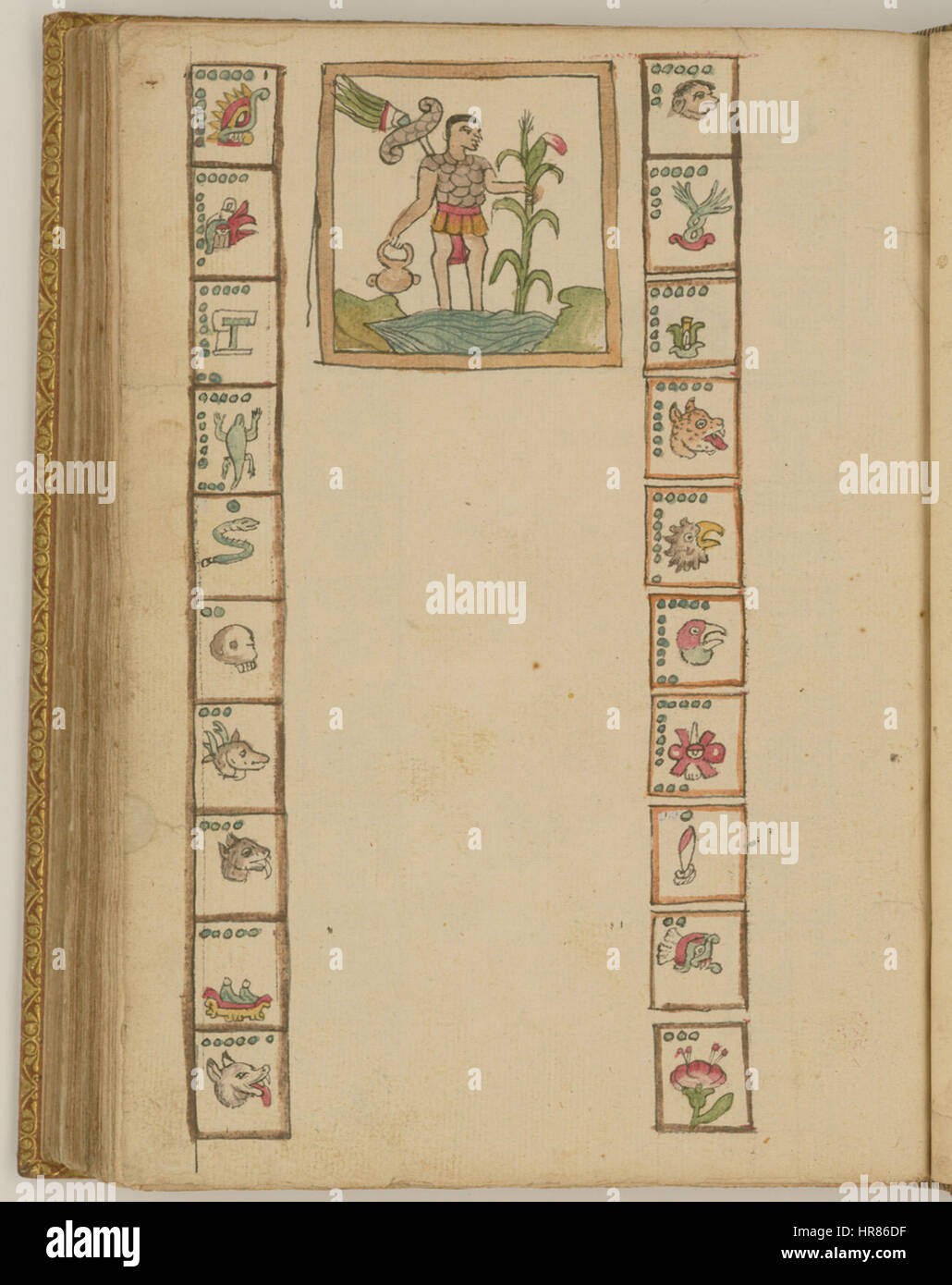 The Months of the Aztec Tonalpohualli (Day Count) Calendar WDL6734 ...